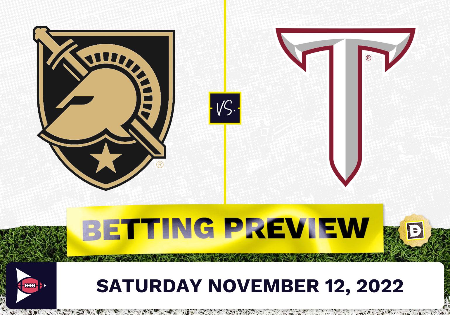 Army vs. Troy State CFB Prediction and Odds - Nov 12, 2022