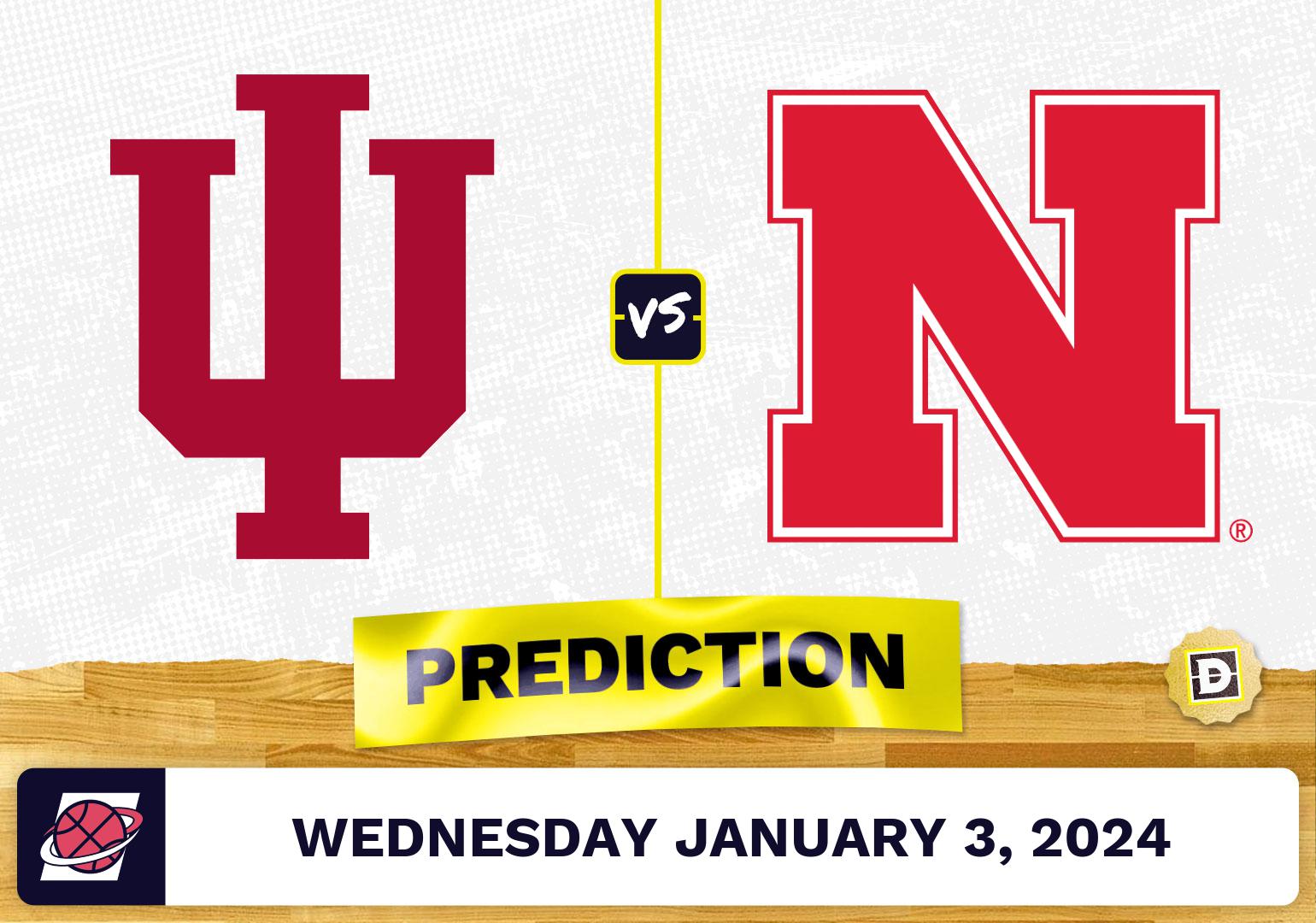 Indiana vs. Nebraska Prediction, Odds, College Basketball Picks [1/3/2024]
