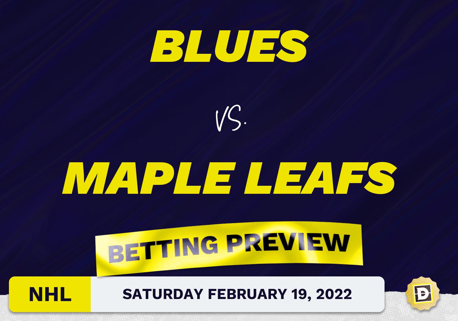 Blues vs. Maple Leafs Predictions and Odds - Feb 19, 2022
