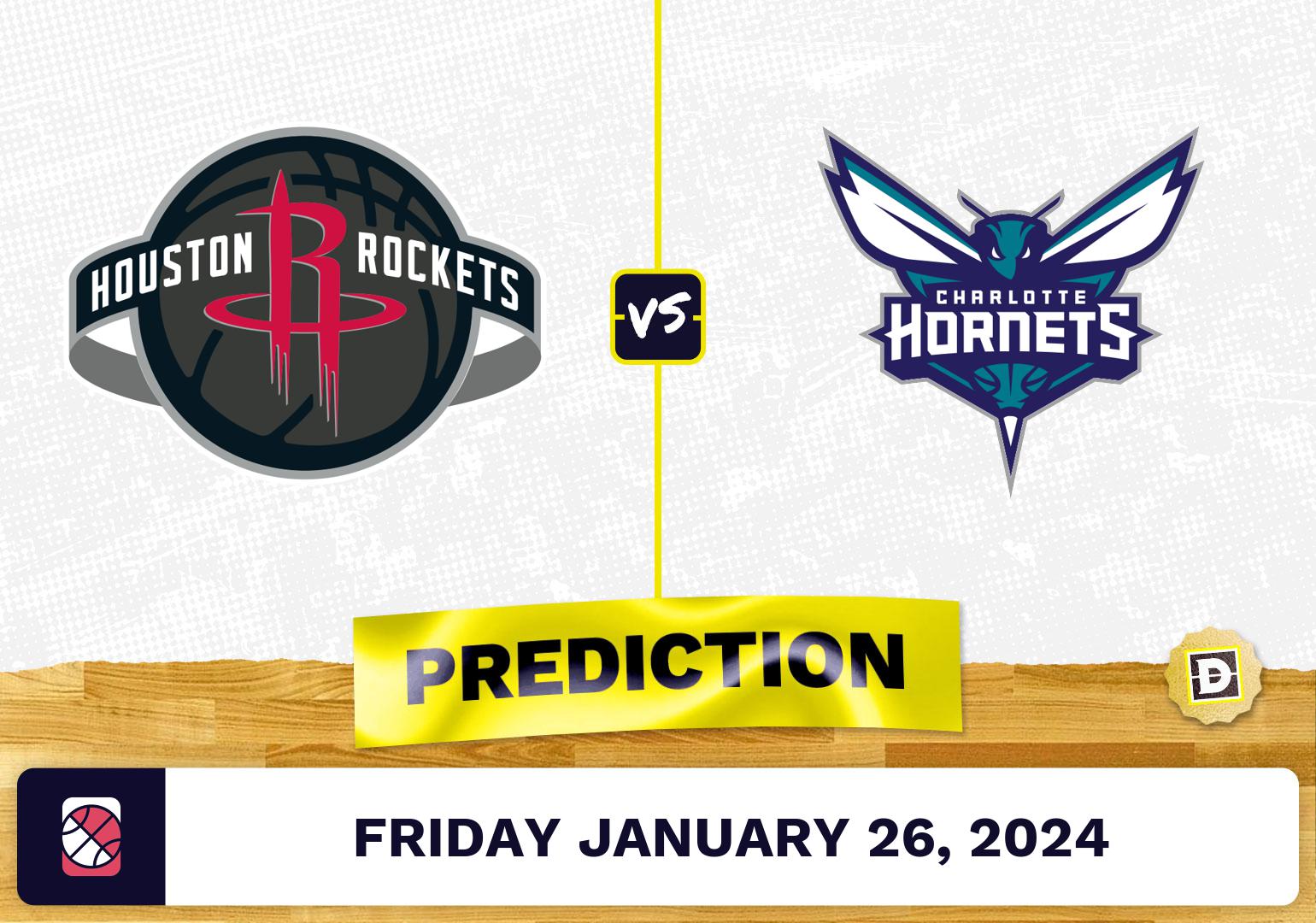 Houston Rockets vs. Charlotte Hornets Prediction, Odds, NBA Picks [1/26 ...