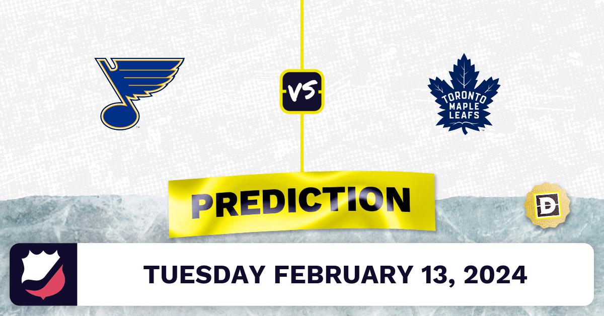 St. Louis Blues vs. Toronto Maple Leafs Prediction, Odds, NHL Picks [2 ...