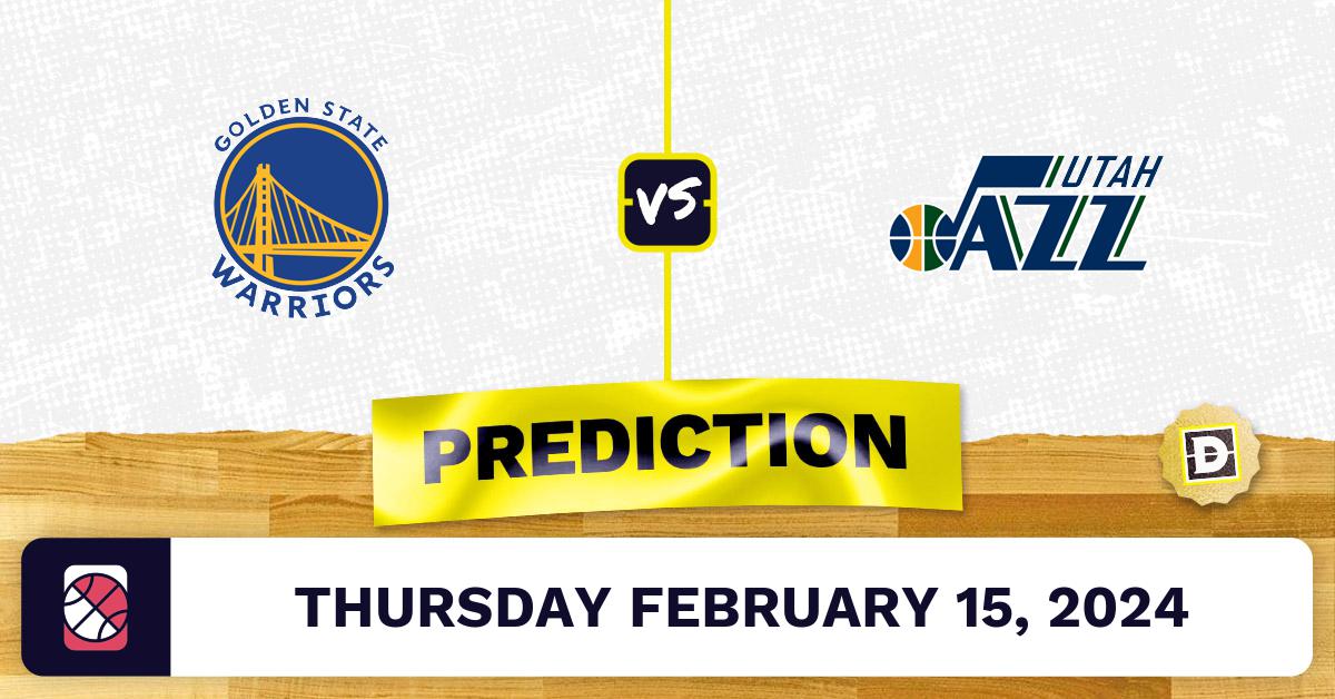 Golden State Warriors vs. Utah Jazz Prediction, Odds, NBA Picks [2/15/2024]