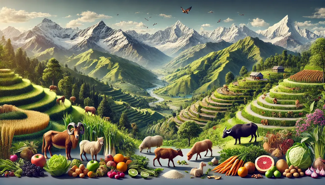 Agricultural Diversity in Nepal: Crops and Livestock Across Climate Zones