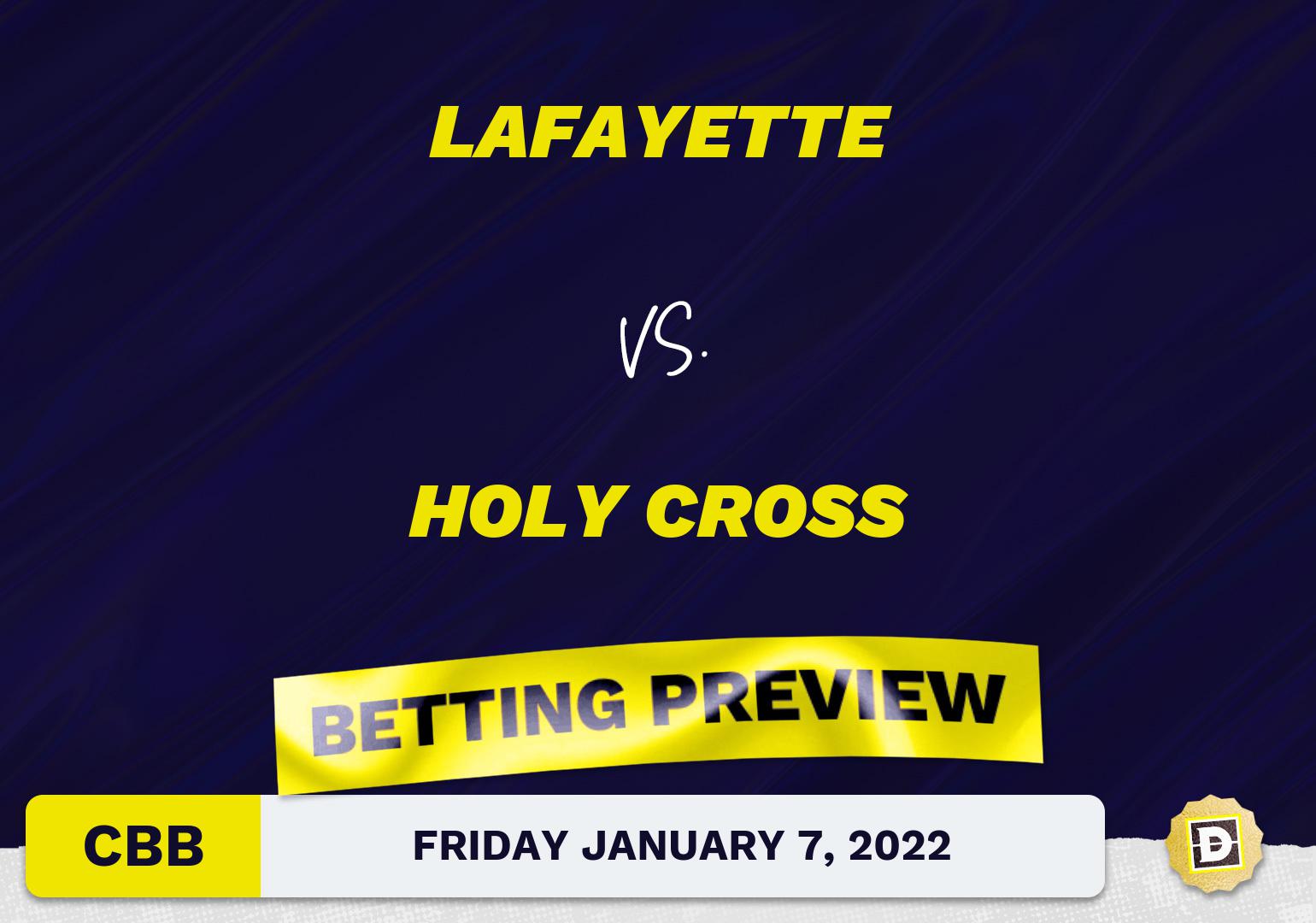Lafayette vs. Holy Cross CBB Predictions and Odds - Jan 7, 2022