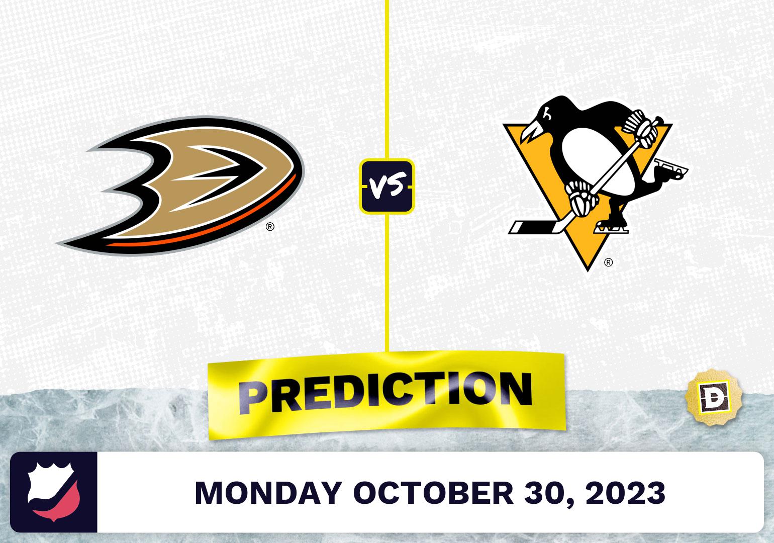 Ducks vs. Penguins Prediction and Odds - October 30, 2023