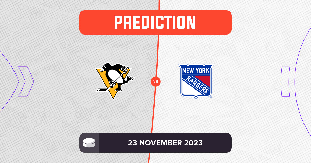Penguins vs Rangers Prediction and NHL Tips - 23 November 2023
