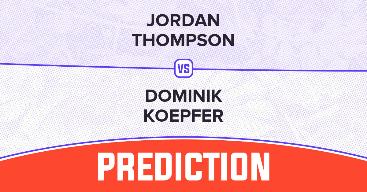 Jordan Thompson vs Dominik Koepfer Prediction - Australian Open 2025