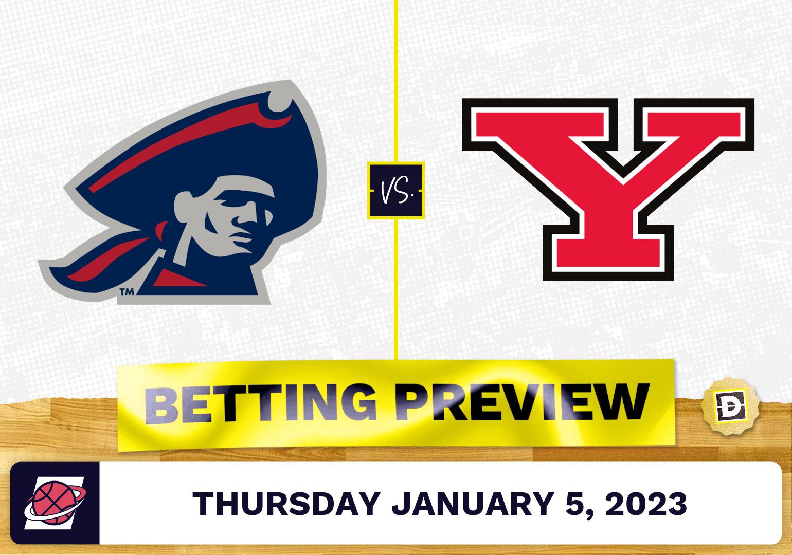 Robert Morris vs. Youngstown State CBB Prediction and Odds - Jan 5, 2023