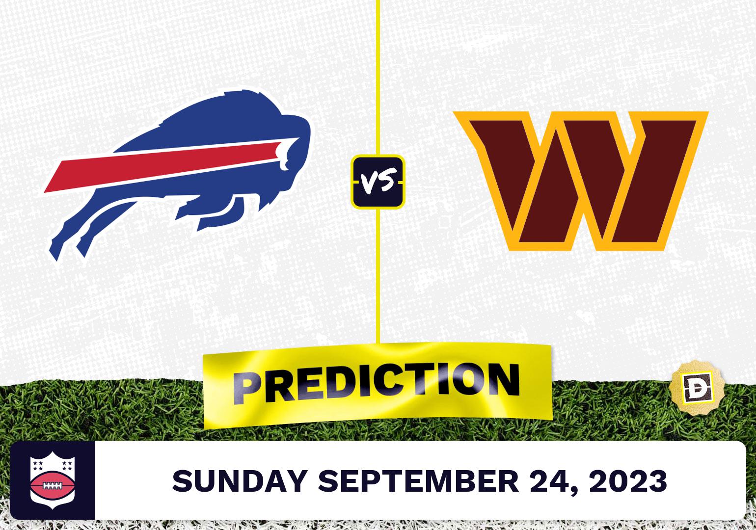 Bills vs. Commanders Week 3 Prediction and Odds - September 24, 2023