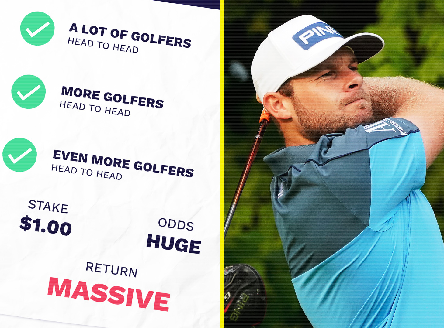 Bettor hits ridiculous 20-leg golf parlay for massive payout