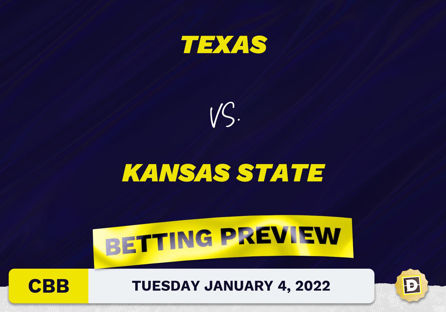 Texas vs. Kansas State CBB Predictions and Odds - Jan 4, 2022
