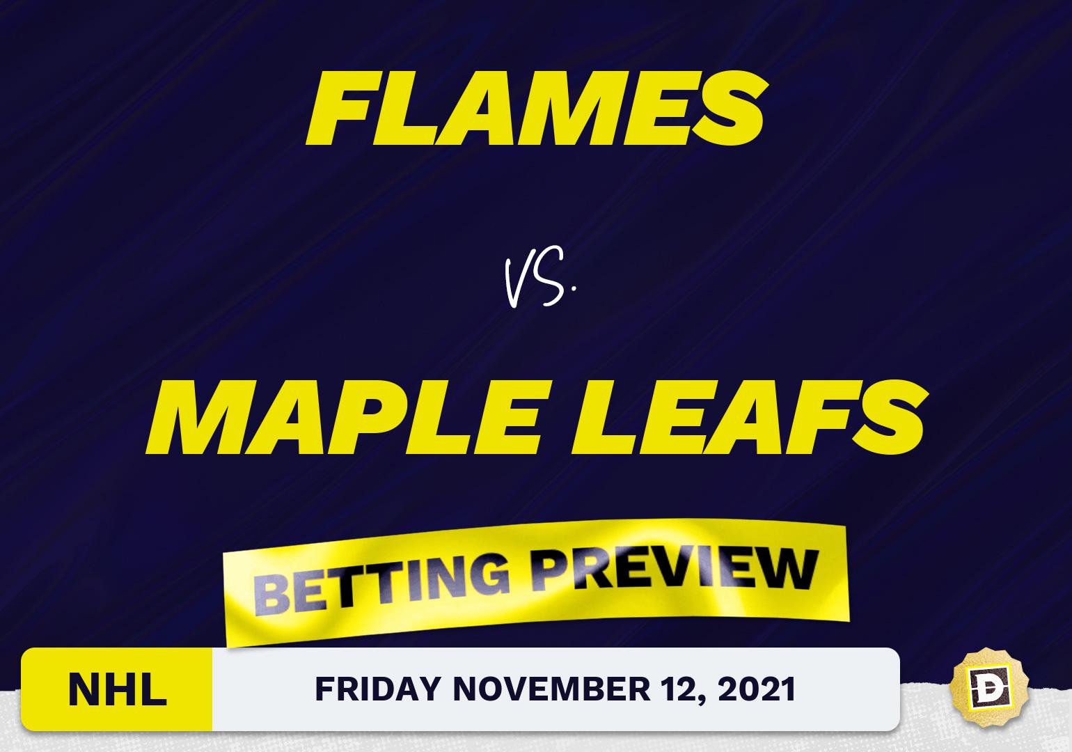 Flames vs. Maple Leafs Predictions and Odds - Nov 12, 2021