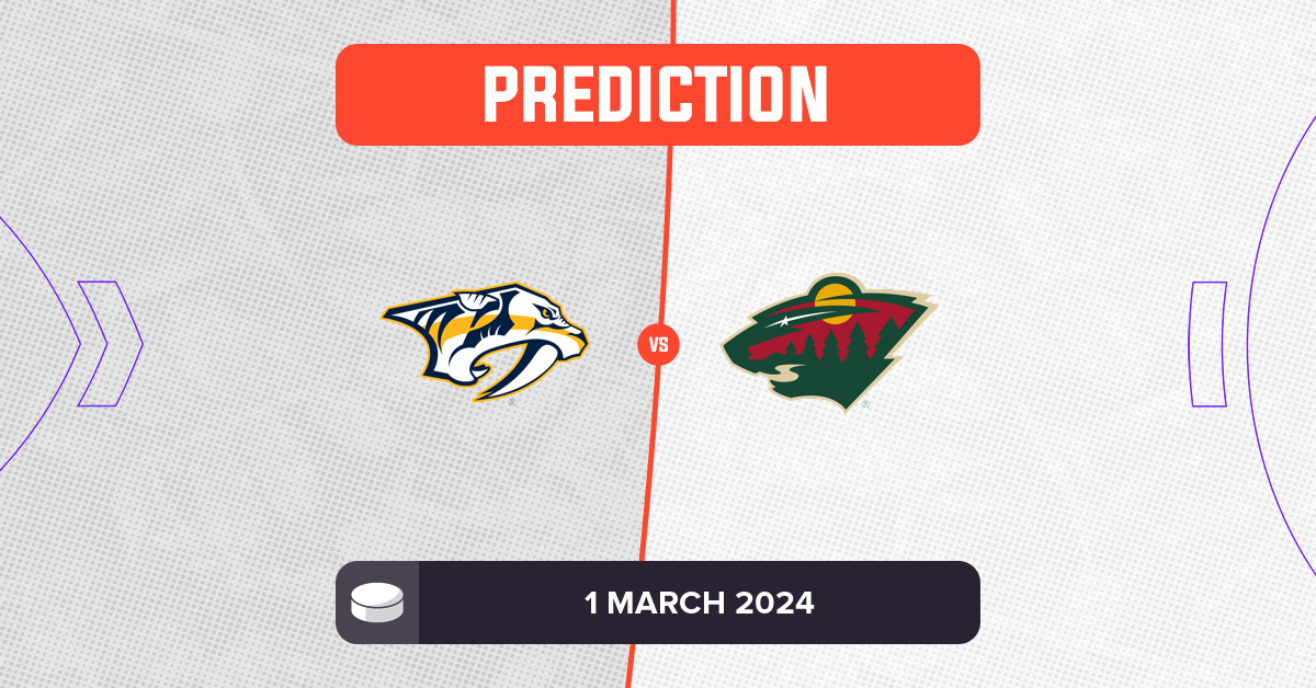 Predators vs Wild Prediction and NHL Tips - 1 March 2024