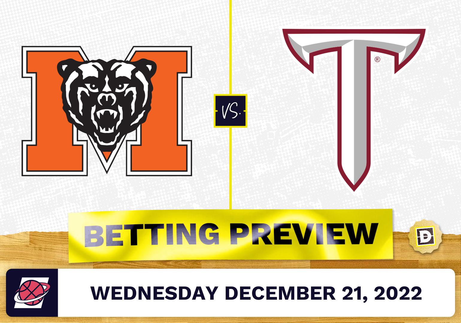 Mercer vs. Troy CBB Prediction and Odds - Dec 21, 2022