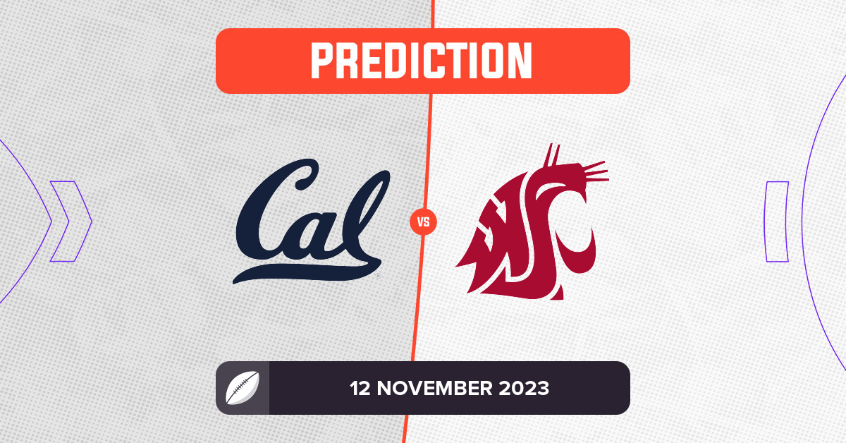 California vs Washington State Prediction and Tips - 12 November 2023