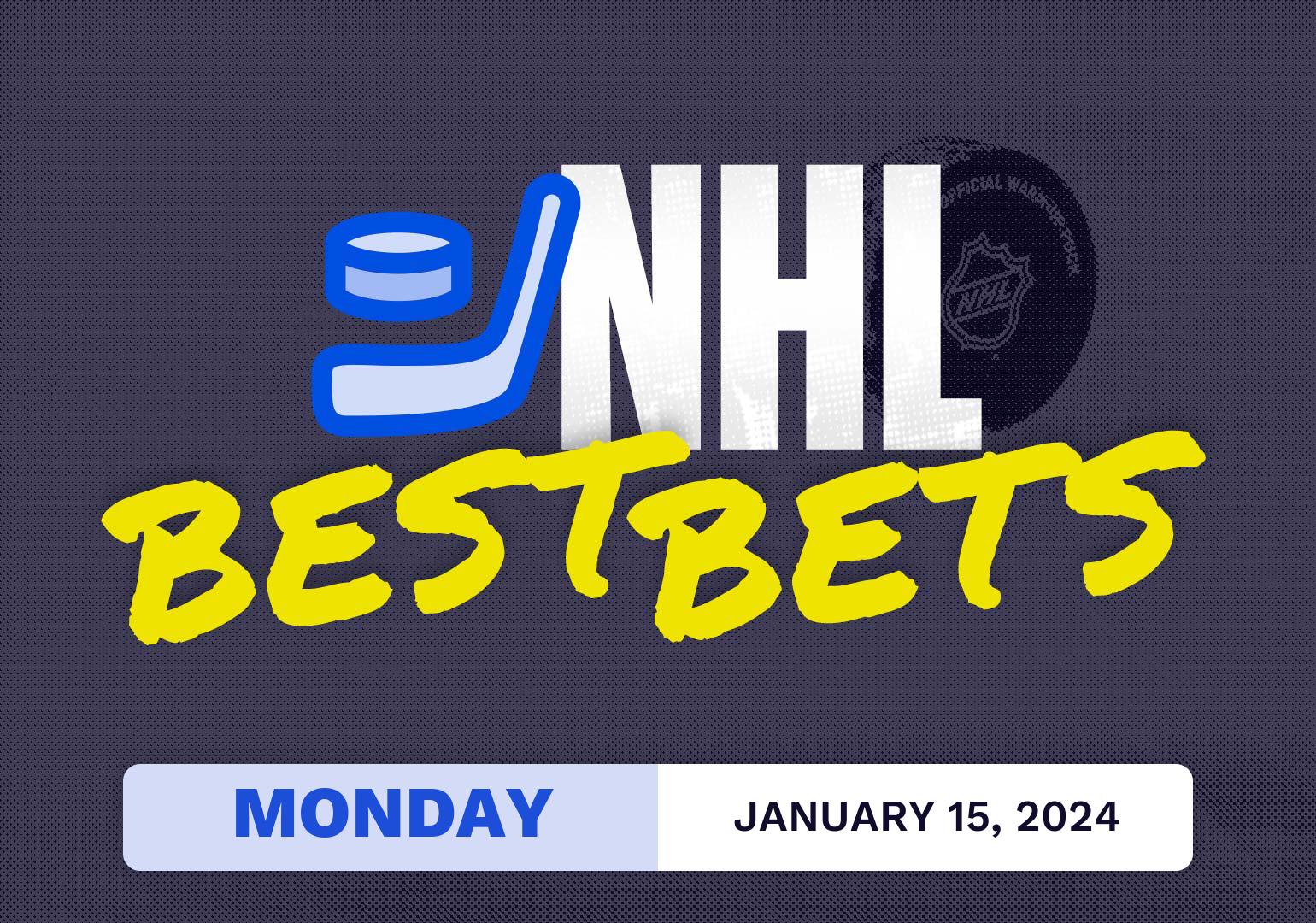NHL Best Bets Today [Monday 1/15/2024]