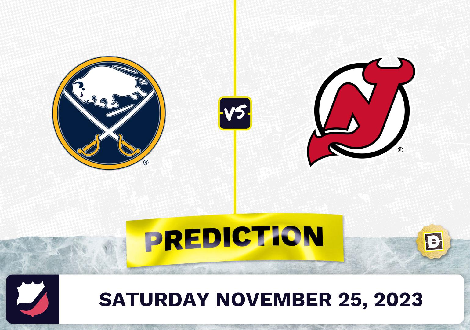 Sabres vs. Devils Prediction and Odds - November 25, 2023