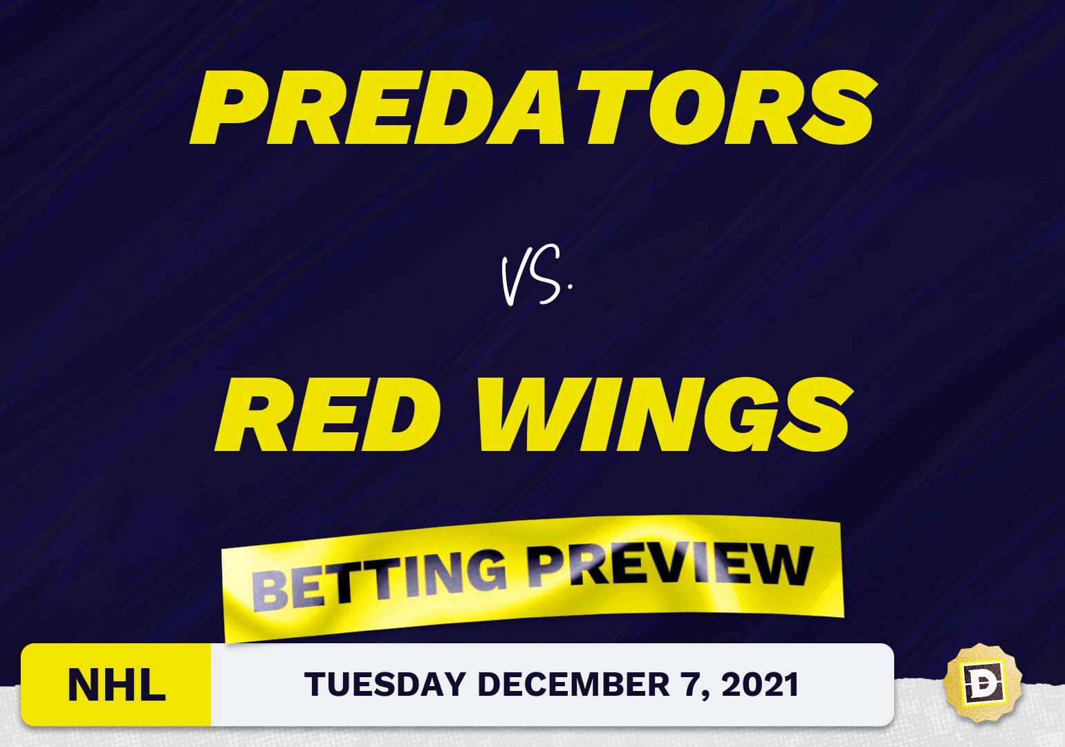 Predators vs. Red Wings Predictions and Odds - Dec 7, 2021