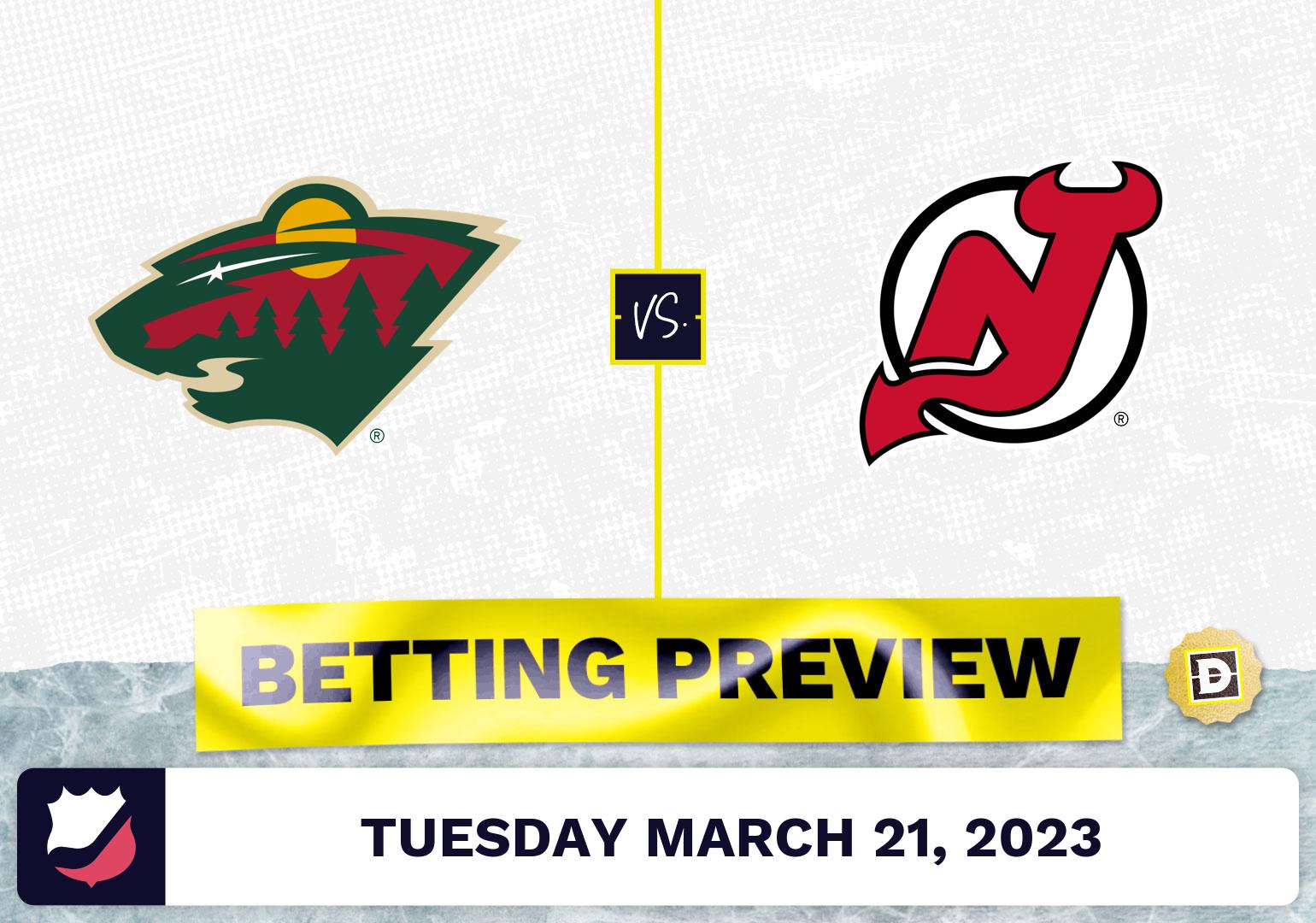 Wild vs. Devils Prediction and Odds - Mar 21, 2023