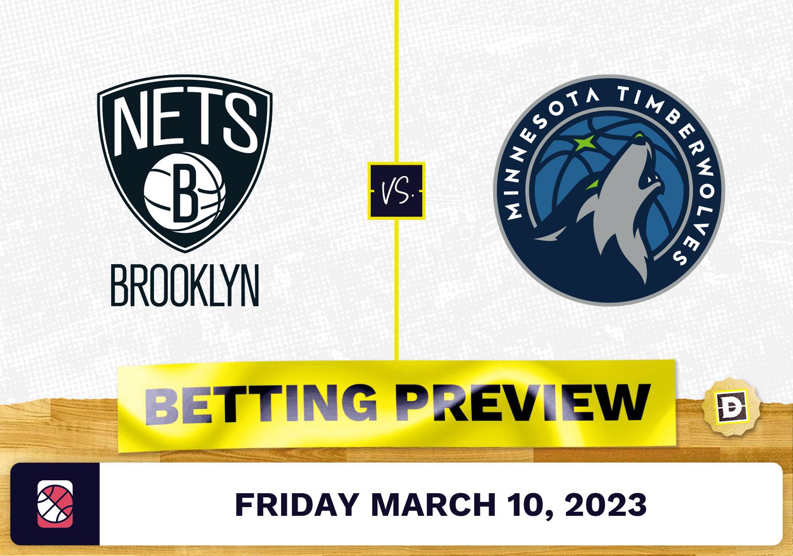 Nets vs. Timberwolves Prediction and Odds - Mar 10, 2023