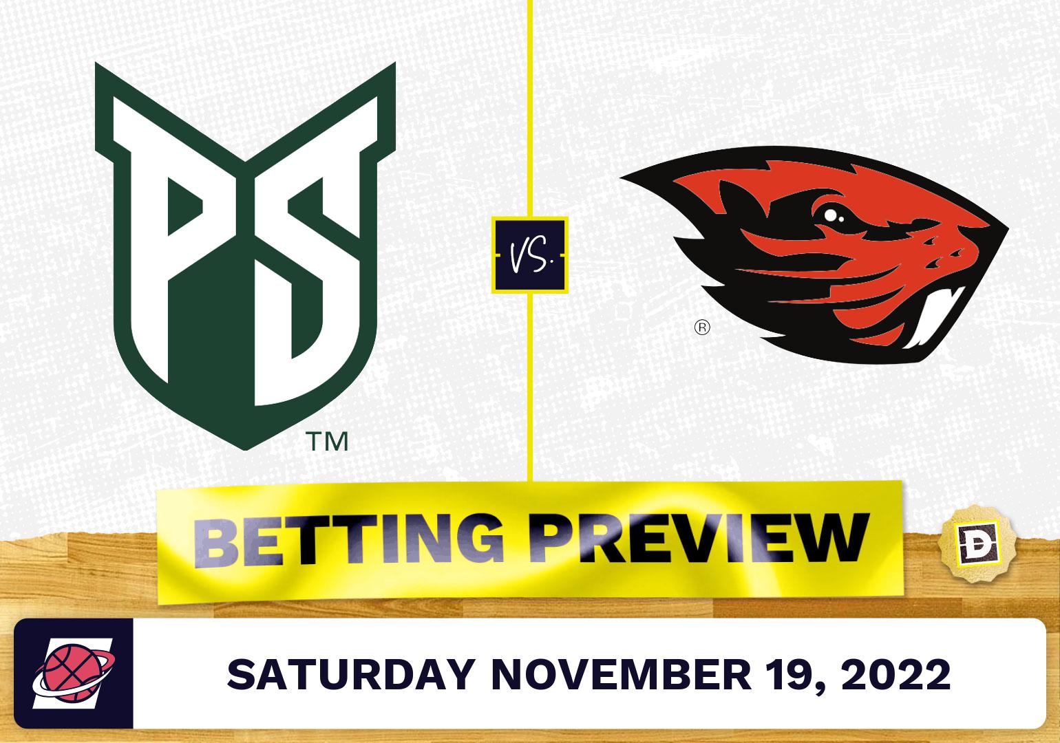 Portland State vs. Oregon State CBB Prediction and Odds - Nov 19, 2022