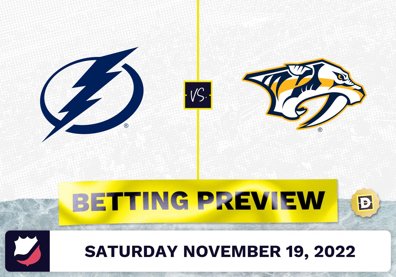 Lightning vs. Predators Prediction and Odds - Nov 19, 2022