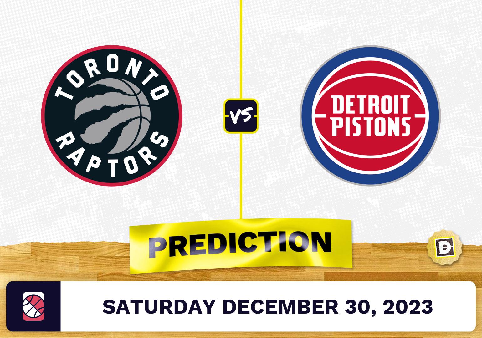 Toronto Raptors vs. Detroit Pistons Prediction, Odds, NBA Picks [12/30 ...