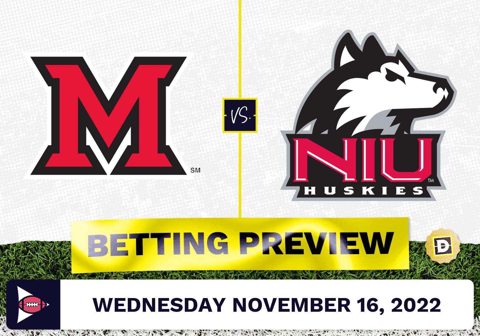 Miami Ohio vs. Northern Illinois CFB Prediction and Odds - Nov 16, 2022