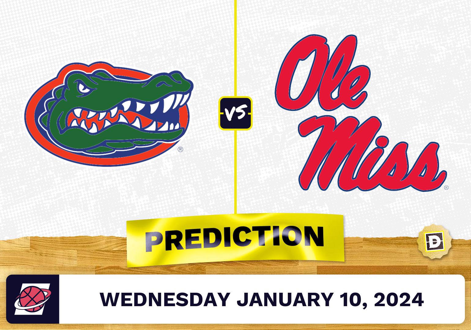 Florida vs. Ole Miss Prediction, Odds, College Basketball Picks [1/10/2024]
