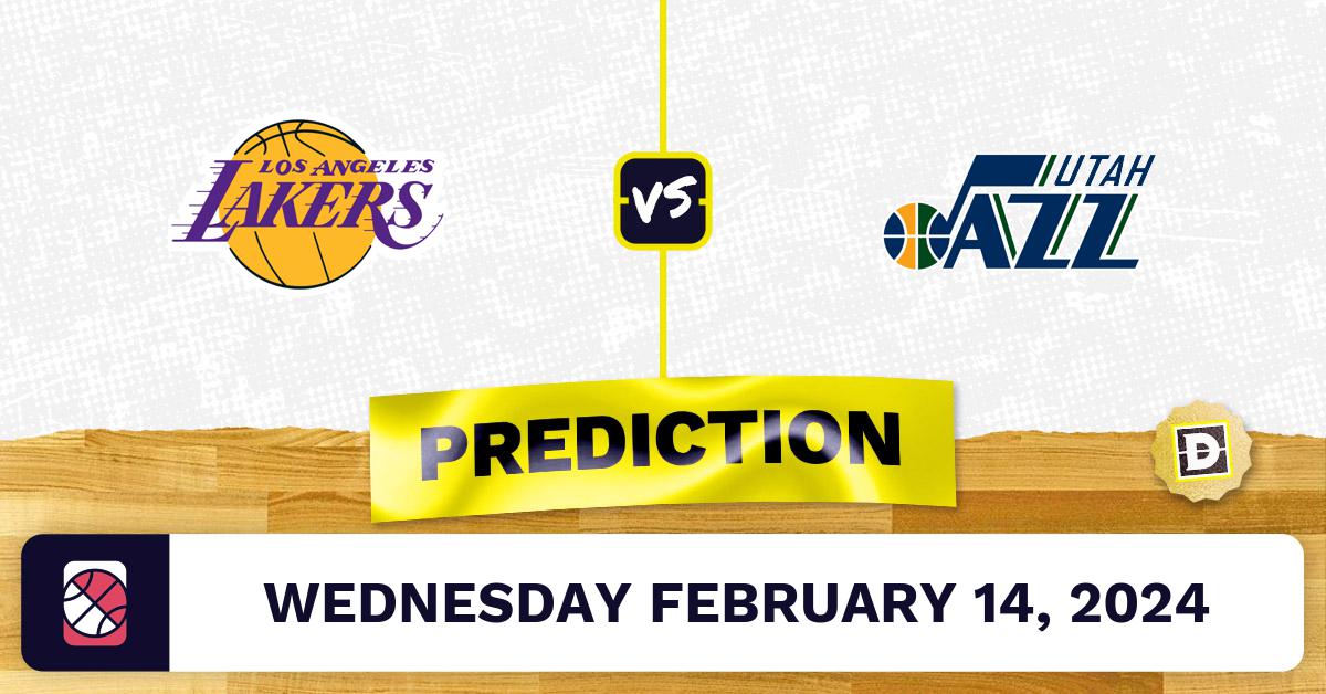 Los Angeles Lakers vs. Utah Jazz Prediction, Odds, NBA Picks [2/14/2024]