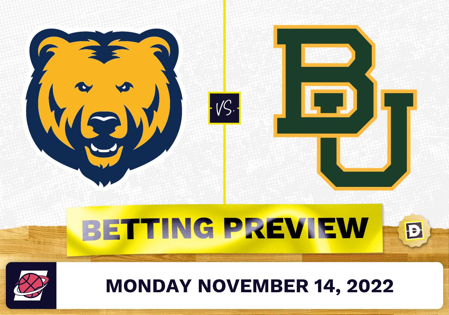 Northern Colorado vs. Baylor CBB Prediction and Odds - Nov 14, 2022